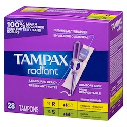 tampax radiant regular
